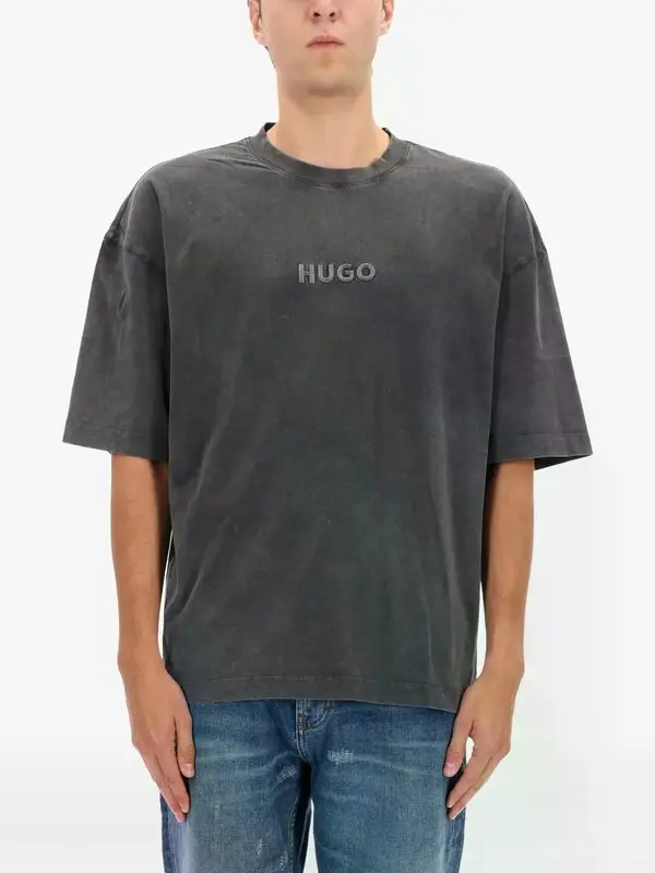 Hugo Logo-embroidered T-shirt