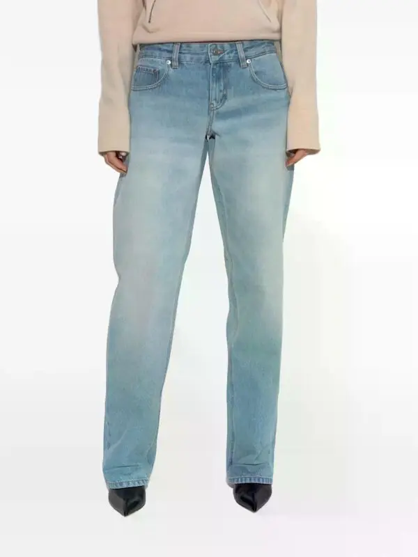 Victoria Beckham Button-fastening Straight Jeans - Blue