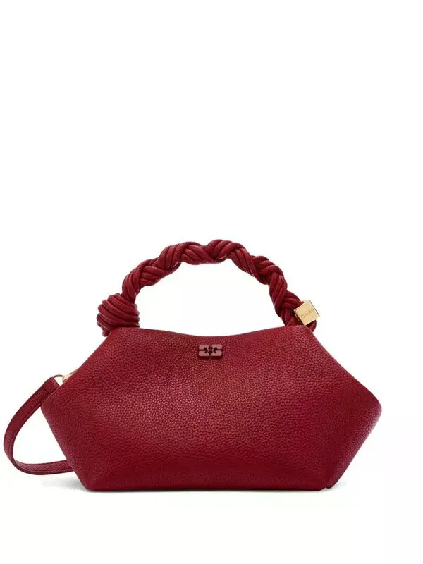 GANNI Small Bou Twisted-handle Tote Bag - Red