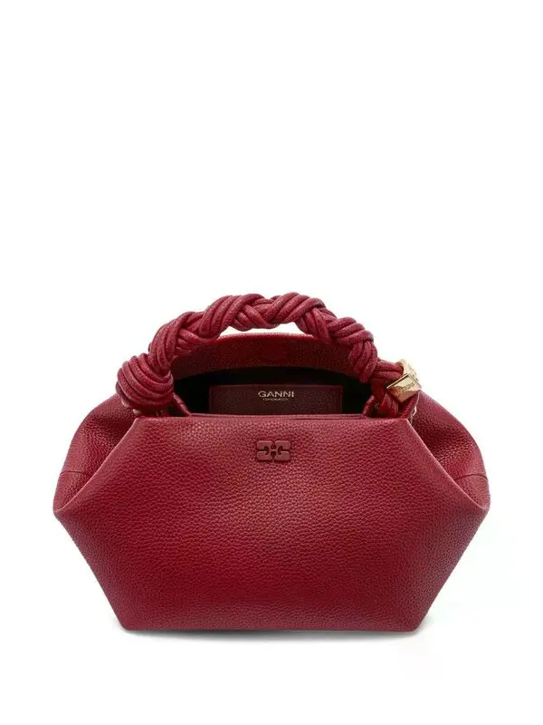 GANNI Small Bou Twisted-handle Tote Bag - Red