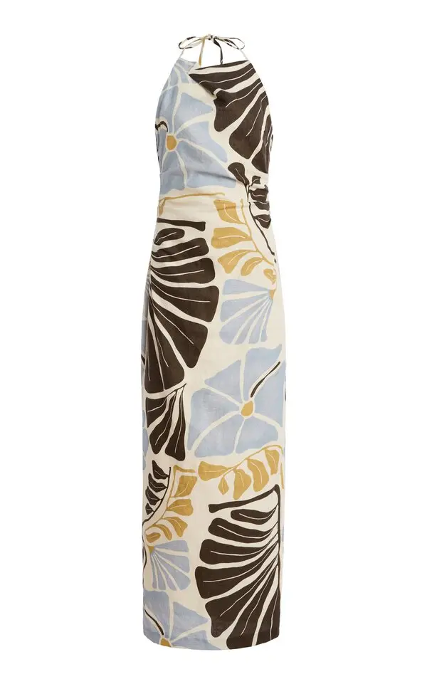 SIR. Lola Linen Maxi Dress - Multi
