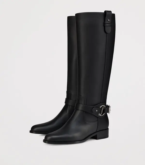 CHRISTIAN LOUBOUTIN Dianouchette Botta Knee-high Leather Boots