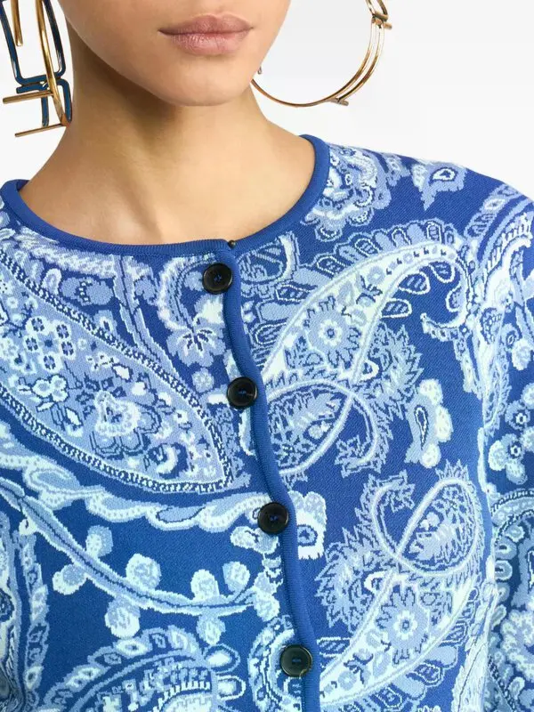 Etro Paisley-motif Jacquard Cardigan