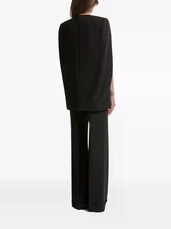 Alberta Ferretti Double-breasted Cape Waistcoat - Black