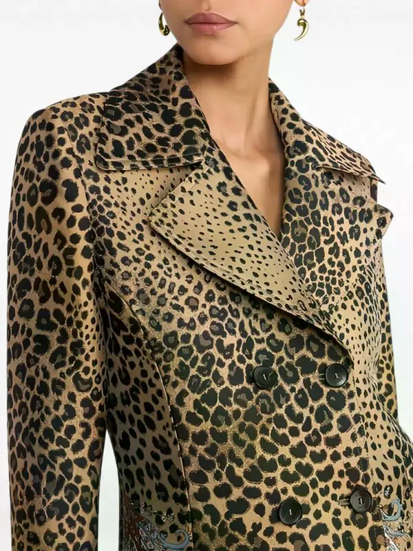Etro Double-breasted Jacquard Coat