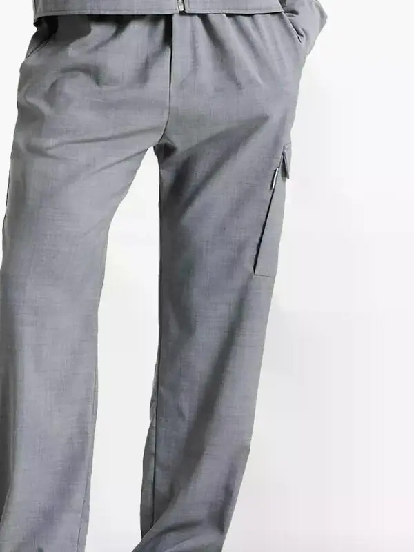 FAMILY FIRST Mélange Effect Cargo Trousers