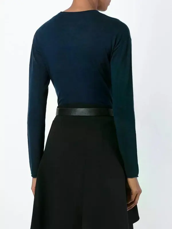 P.a.r.o.s.h Navy Wool-cashmere Blend Sweater