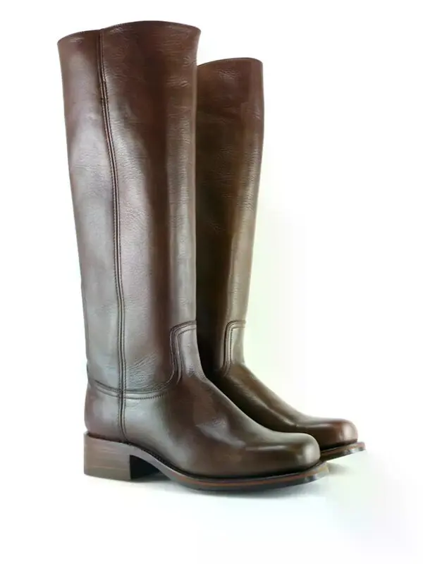NOTABENE Dark Leather Pull-on Boots - Brown