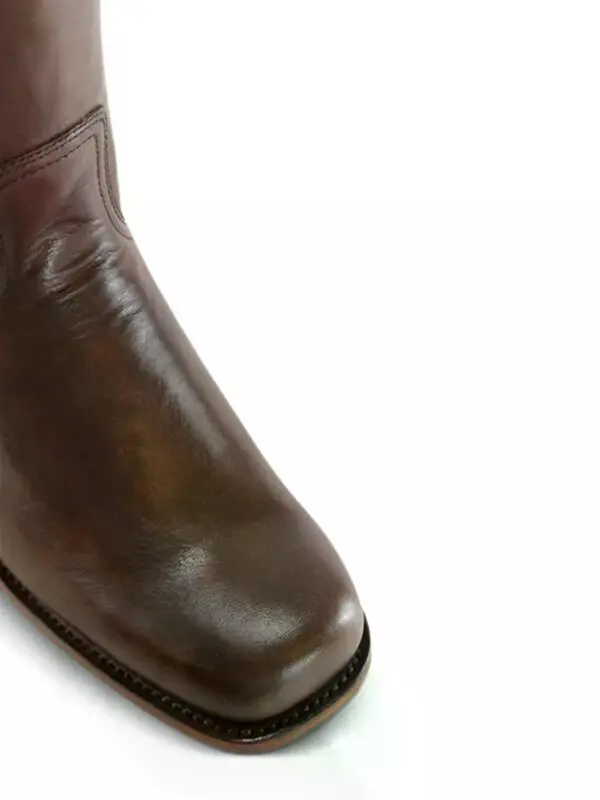 NOTABENE Dark Leather Pull-on Boots - Brown