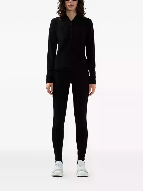 Gcds Zip-collar Sweater With Shoulder Detail
