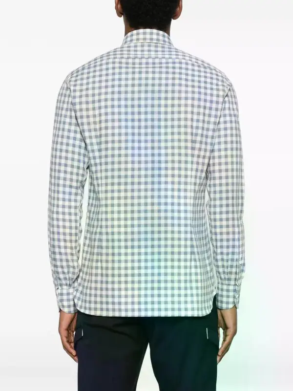 TRUZZI Button-down Vichy Shirt