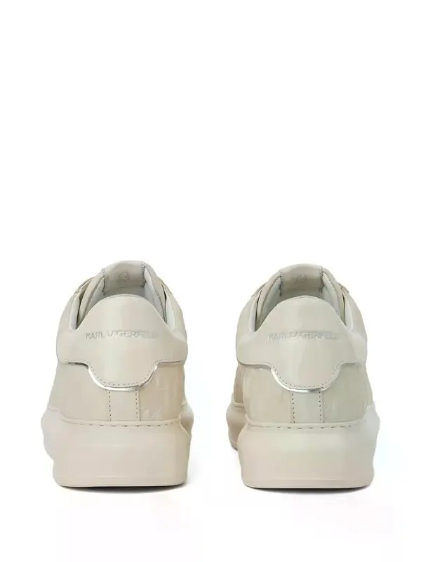 Karl Lagerfeld Kapri Monogram Embossed Sneakers - Neutrals