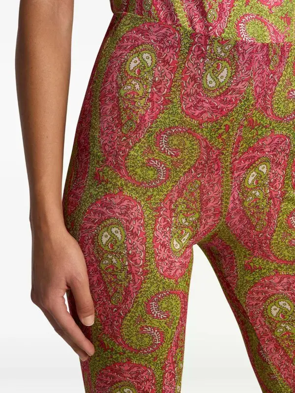 Etro Paisley Foliage-motif Trousers