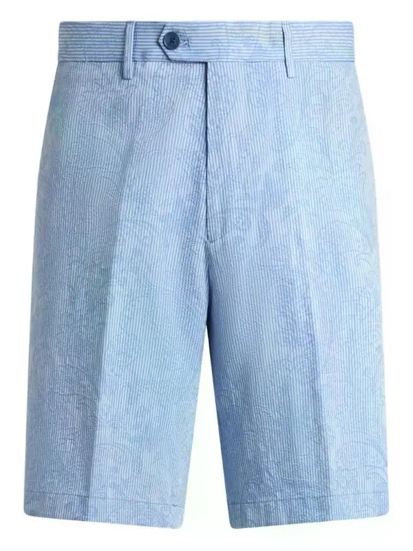 Etro Striped Jacquard Shorts
