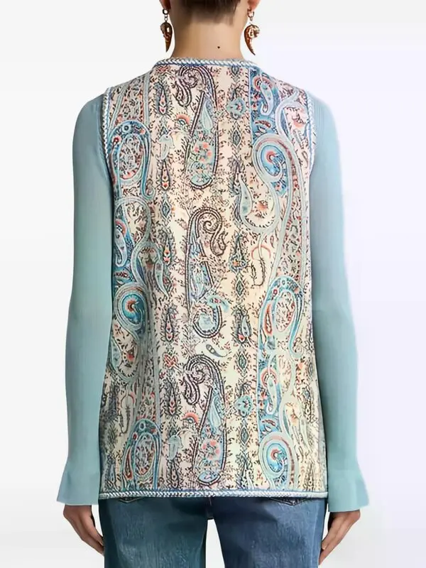 Etro Floral Paisley-motif Jacquard Waistcoat