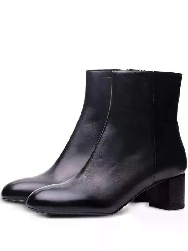 POCHE PARIS Block Heel Ankle Boots