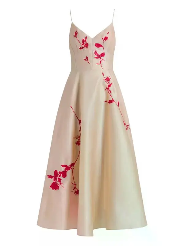 Alberta Ferretti Floral Midi Dress