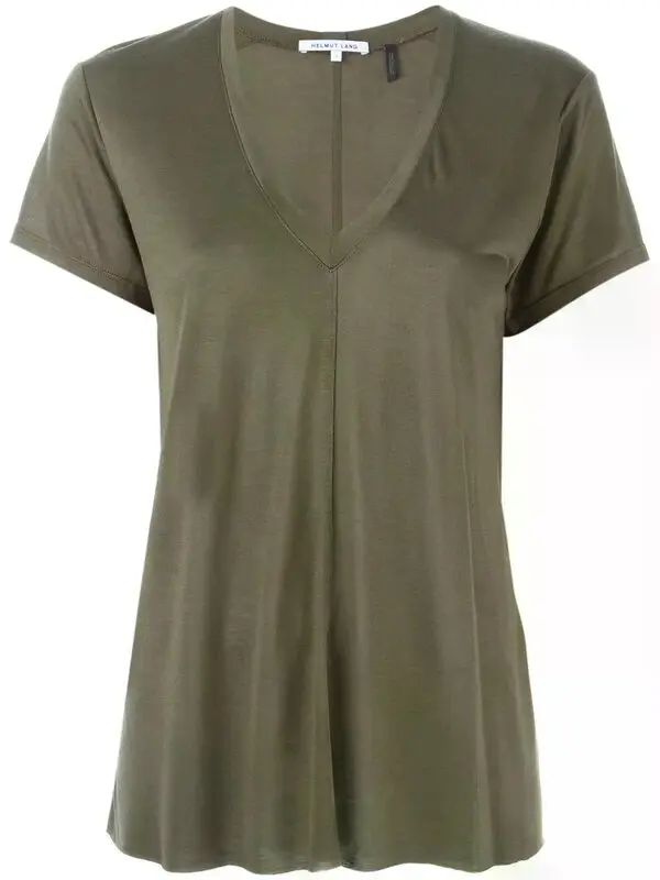 Helmut Lang V-neck T-shirt - Green