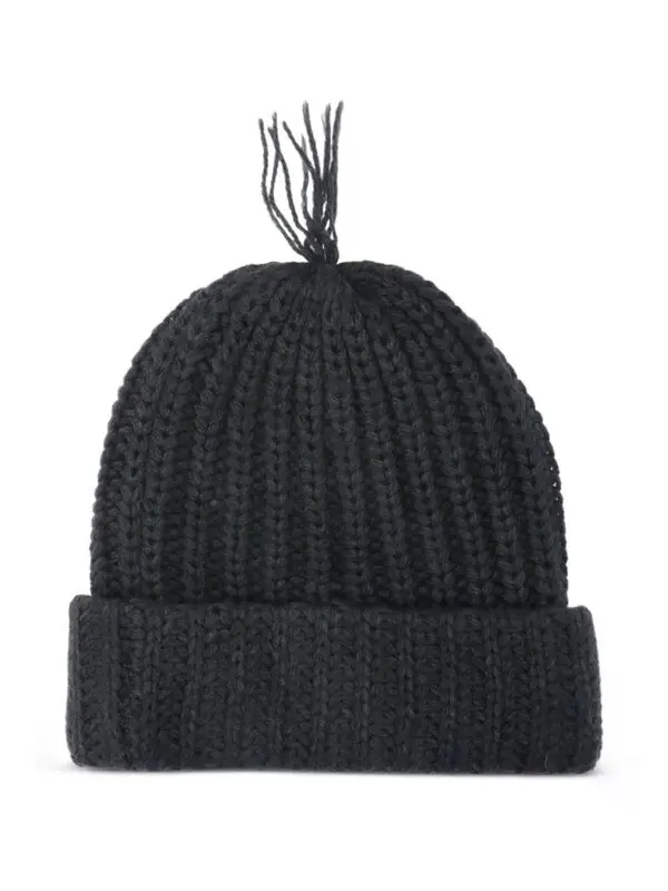 MYTHINKS Knitted Beanie Hat - Black