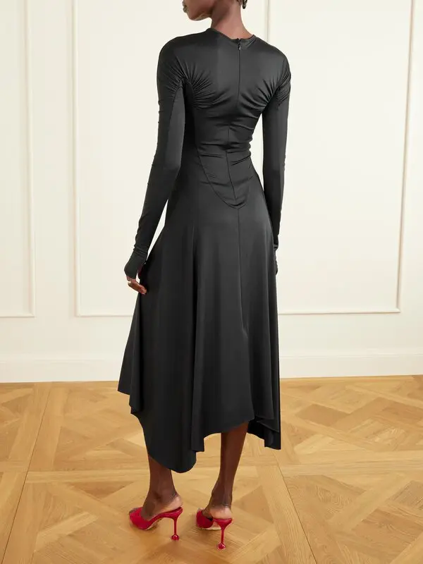 Victoria Beckham Jersey Midi Dress