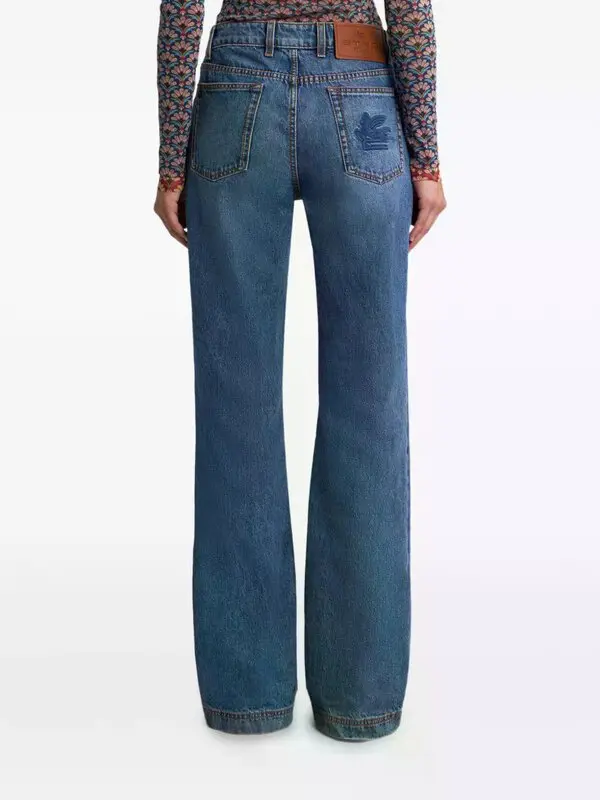 Etro Embroidered Pegaso Jeans