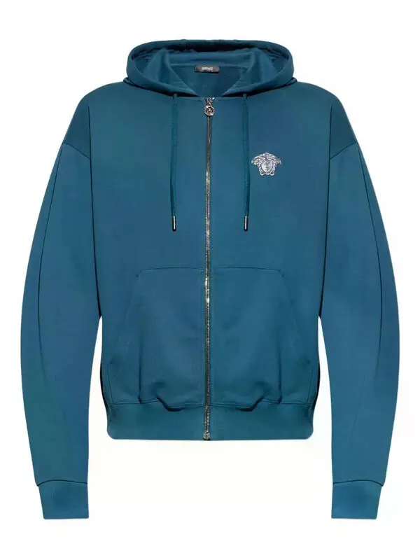 Versace Zip-up Hoodie - Blue