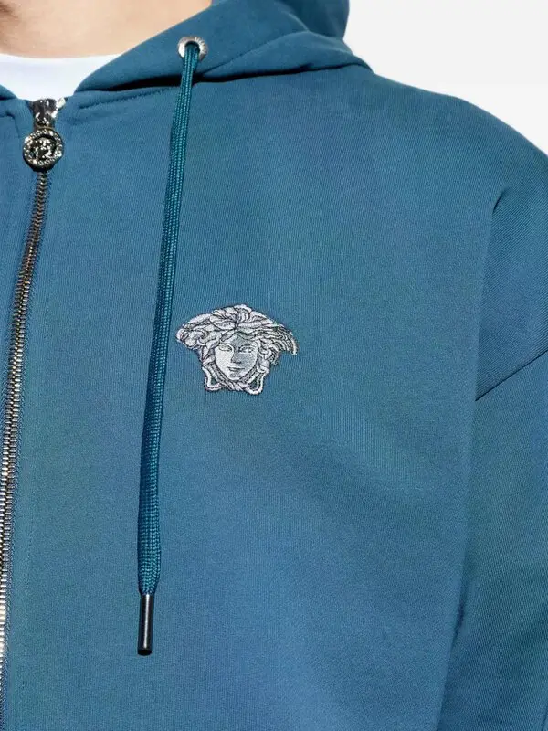 Versace Zip-up Hoodie - Blue