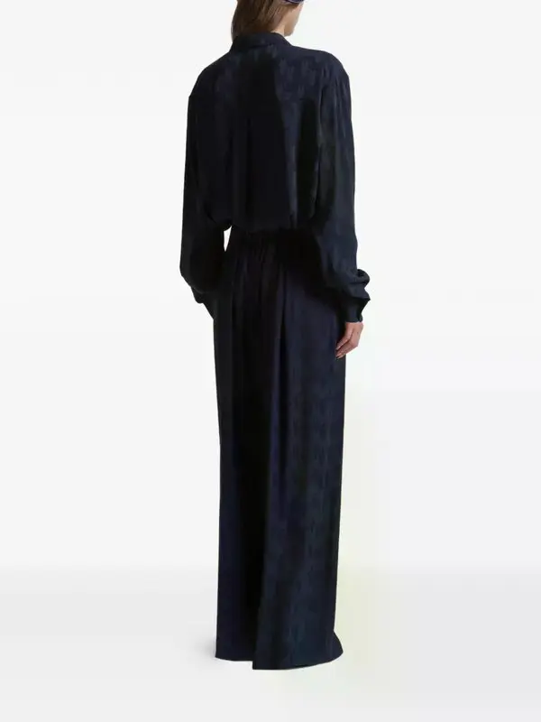Alberta Ferretti Wide Leg Trousers With Elasticated Waistband