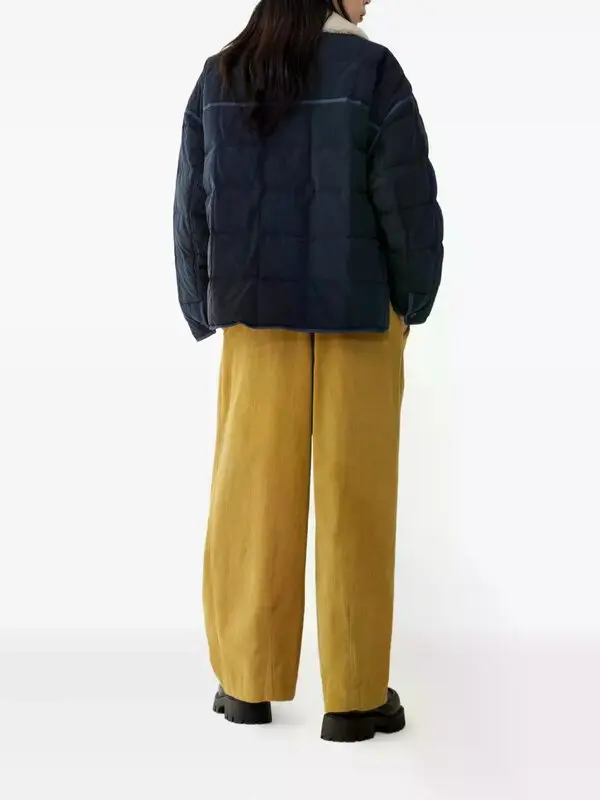 STUDIO TOMBOY Quilted Puffer Jacket With Detachable Collar