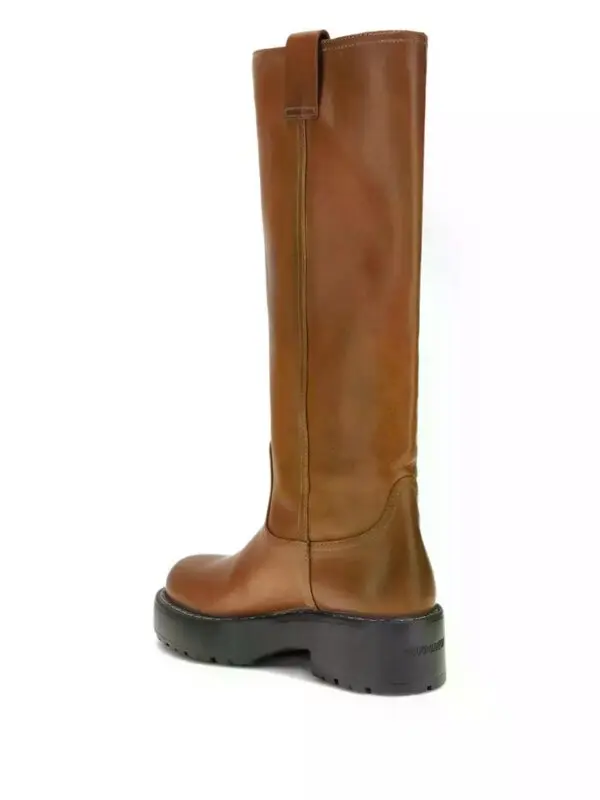 Miu Miu Platform Lug-sole Knee-high Boots