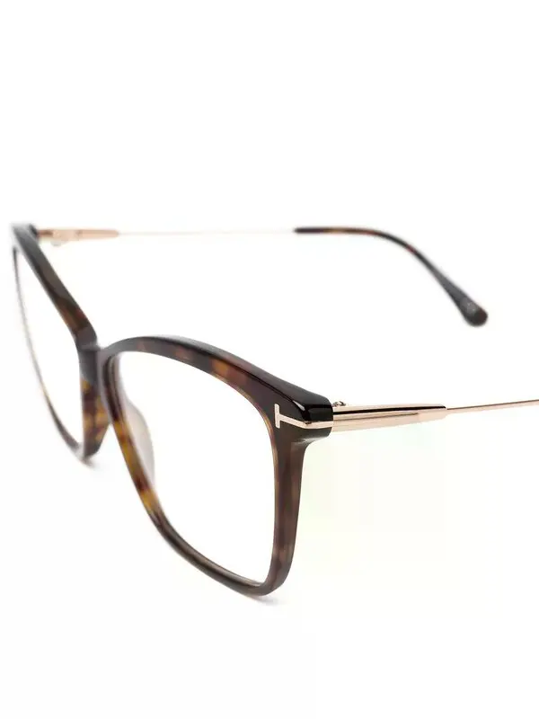 TOM FORD Cat Eye Frame Eyeglasses - Brown