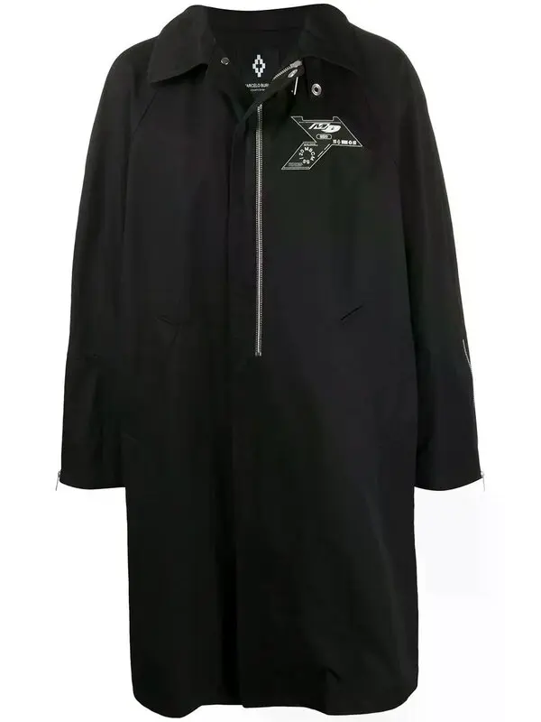 COUNTY OF MILAN Long Coat With Graphic Print