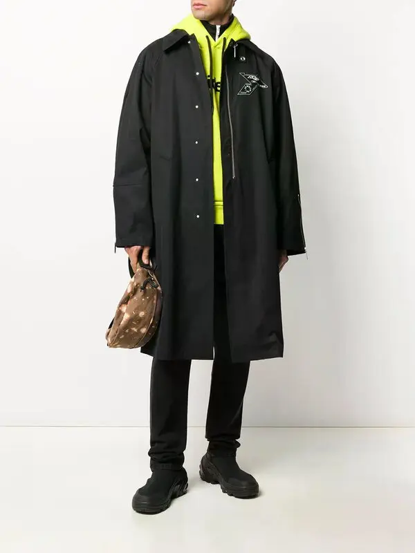 COUNTY OF MILAN Long Coat With Graphic Print
