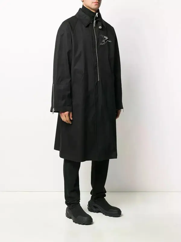 COUNTY OF MILAN Long Coat With Graphic Print