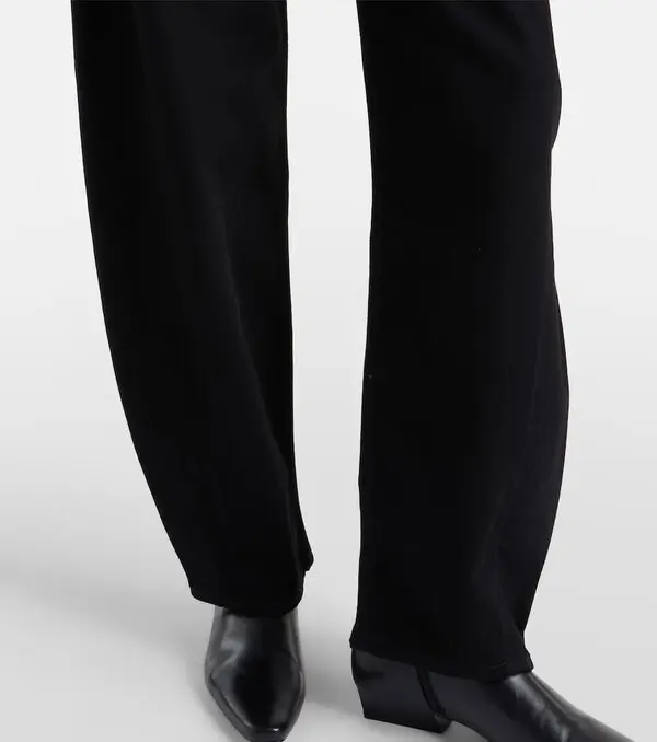 AGOLDE Luna Pieced Barrel-leg Jeans - Black