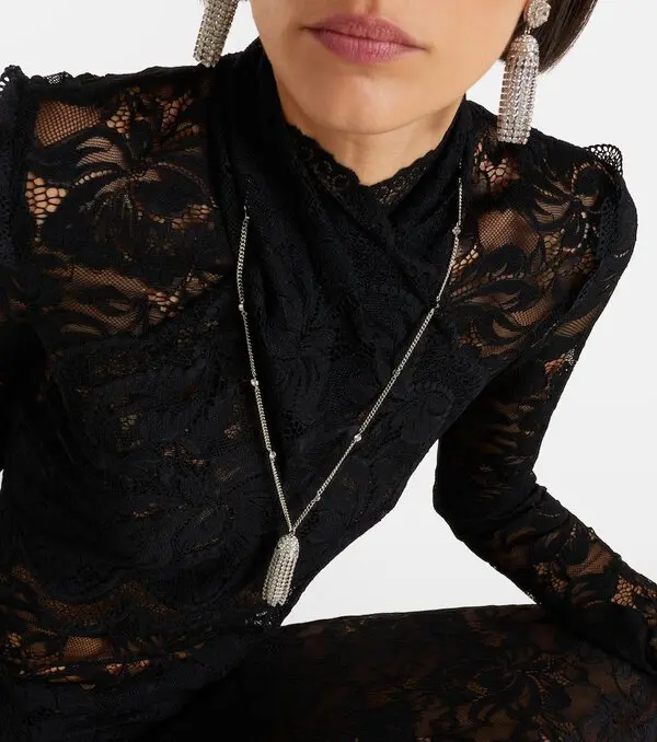 Rabanne Crystal-embellished Tasseled Pendant Necklace