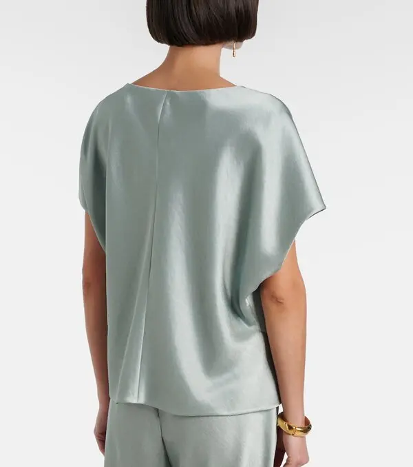 Vince Satin Drape Top