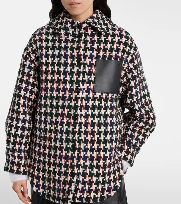 Loewe Leather-trimmed Overshirt