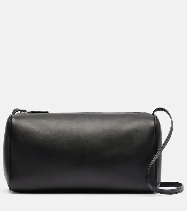 THE ROW 90s Leather Crossbody Bag - Black