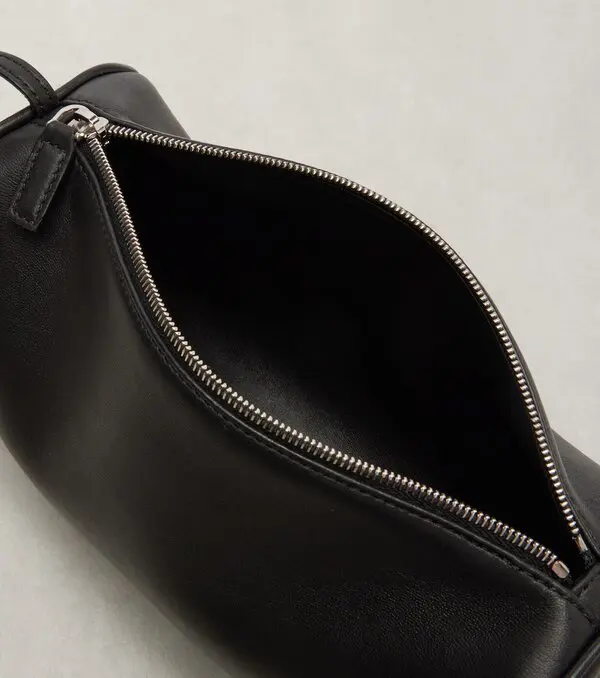 THE ROW 90s Leather Crossbody Bag - Black