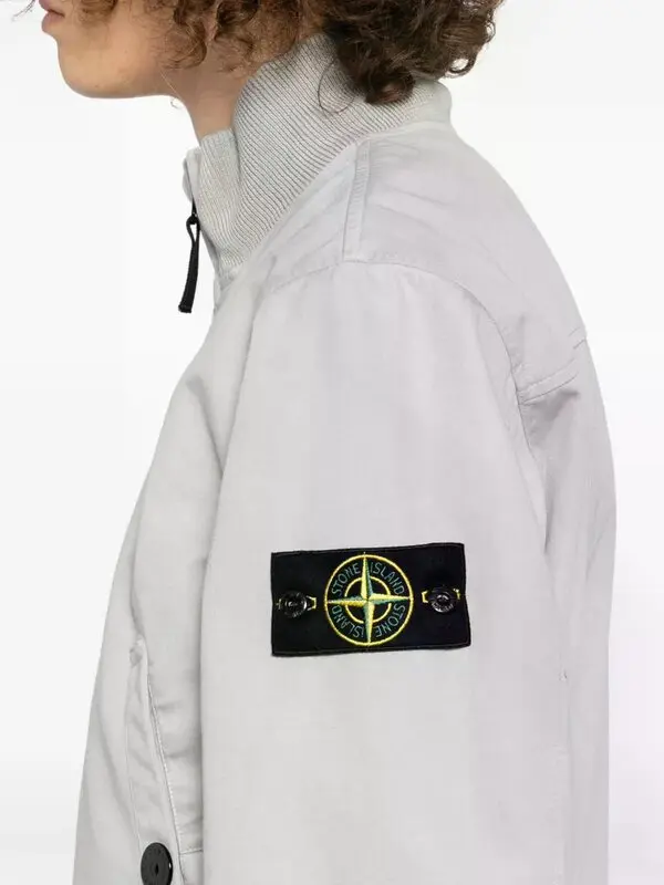 Stone Island Logo Patch Bomber Jacket