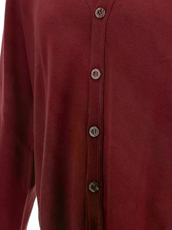 John Smedley V-neck Button-up Cardigan In Merino Wool