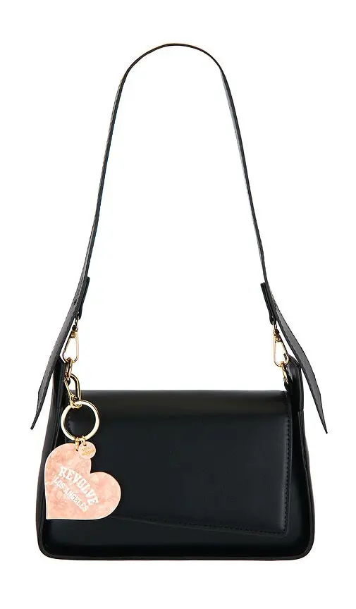 SOLAR ECLIPSE X Revolve Hand-painted Los Angeles Collegiate Heart Bag Charm + Keychain - Pink