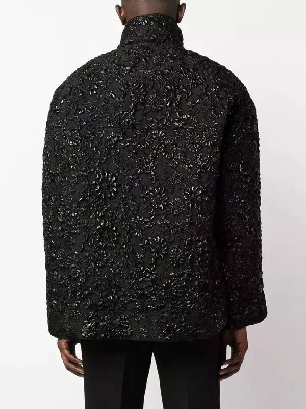 Valentino Garavani Floral Jacquard Brocade Effect Jacket