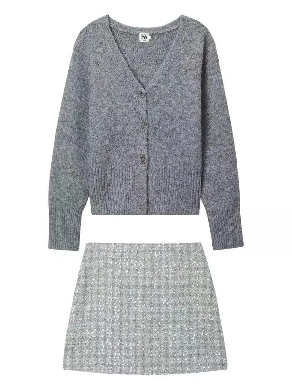 B+AB Button Skirt