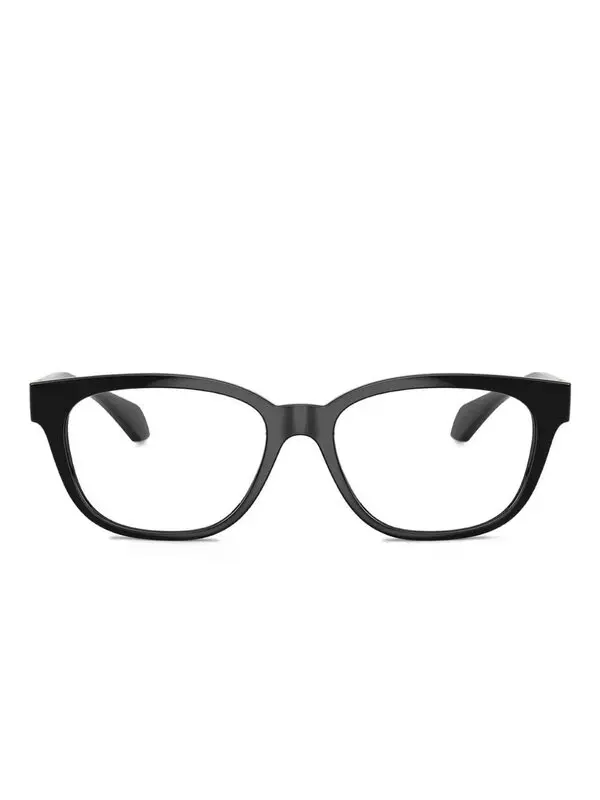 Versace Medusa-embellished Rectangle Eyeglasses - Black