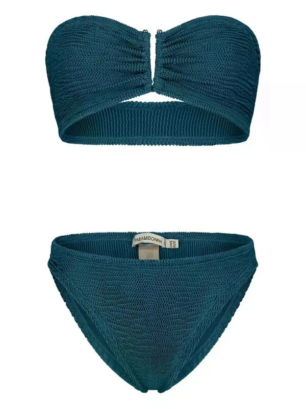 PARAMIDONNA Frida Textured Two Pieces Set - Blue