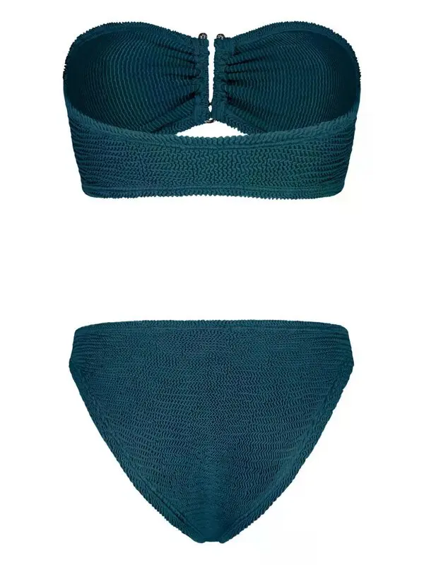 PARAMIDONNA Textured Ring Detail Two-piece Set - Blue