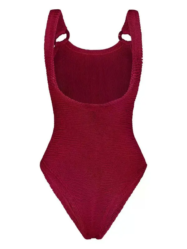 PARAMIDONNA Sophia Ring Detail Swimsuit - Red