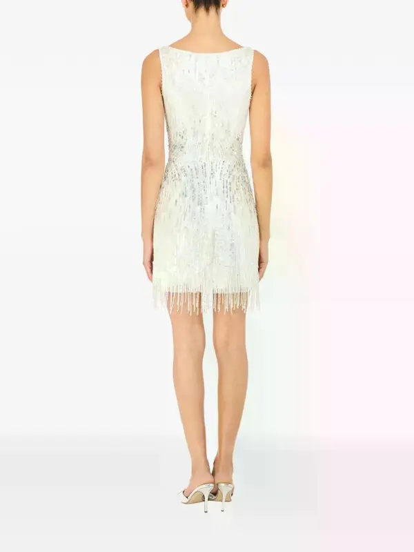 Jenny Packham Noella Sequined Embellished Fringed Mini Dress